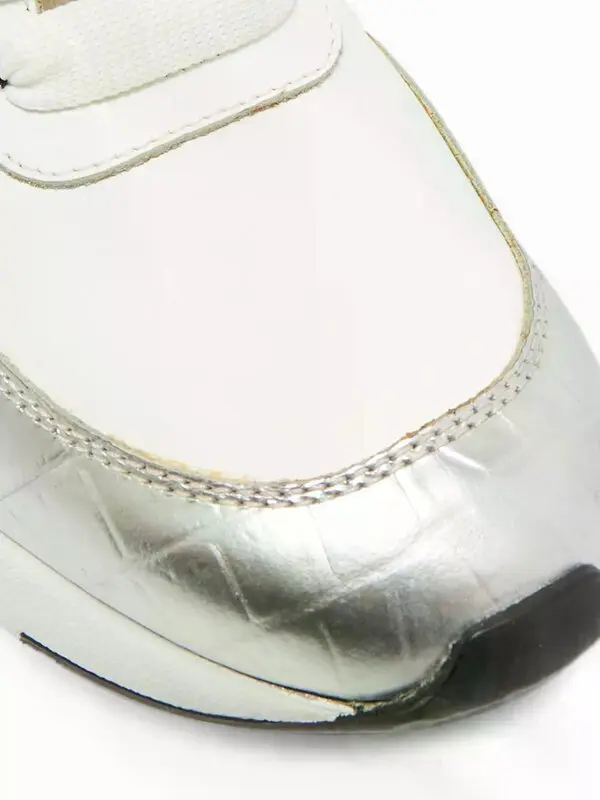 Alexander McQueen Oversized Sneakers With Croc-embossed Effect