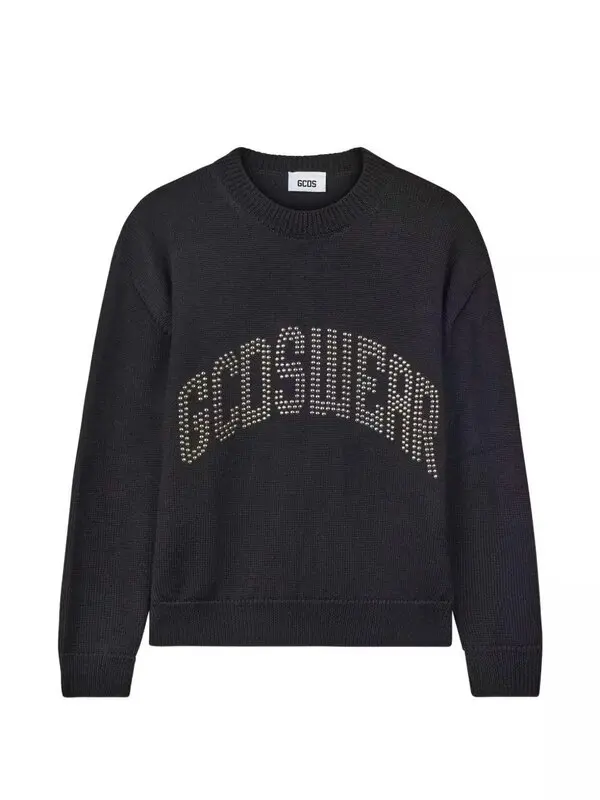 Gcds Stud-embellished Logo Sweater