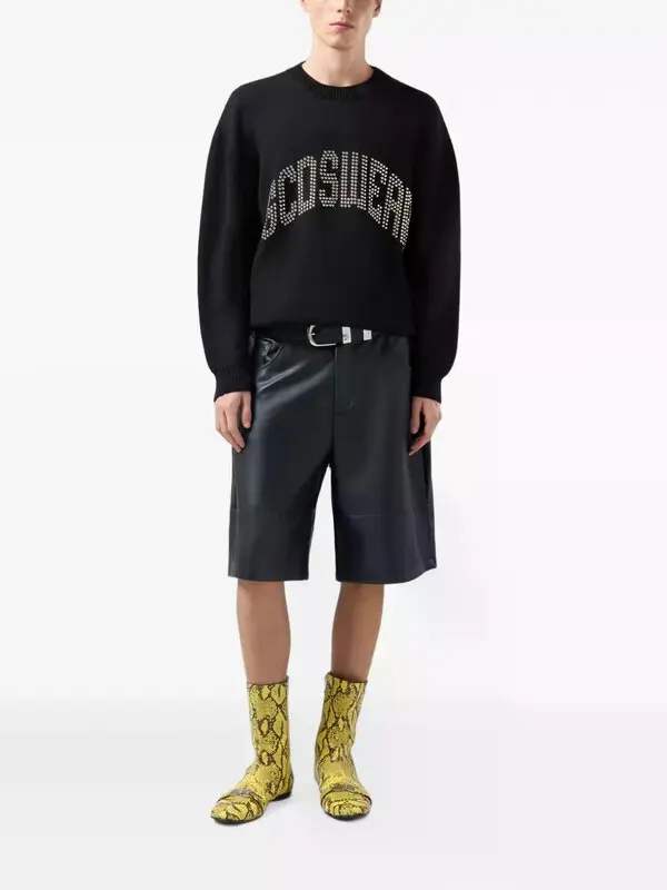 Gcds Stud-embellished Logo Sweater