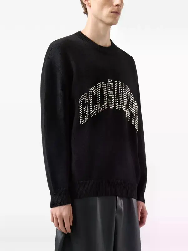 Gcds Stud-embellished Logo Sweater