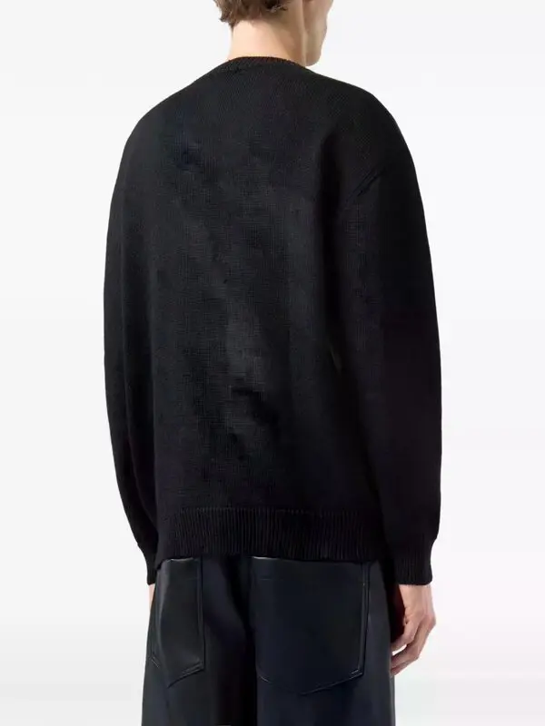 Gcds Stud-embellished Logo Sweater