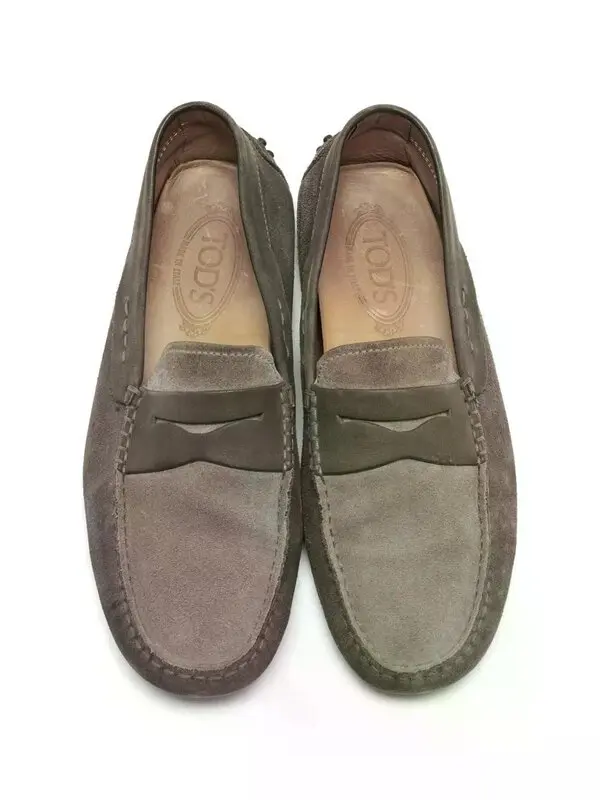TOD'S Gommino Penny Loafers - Grey