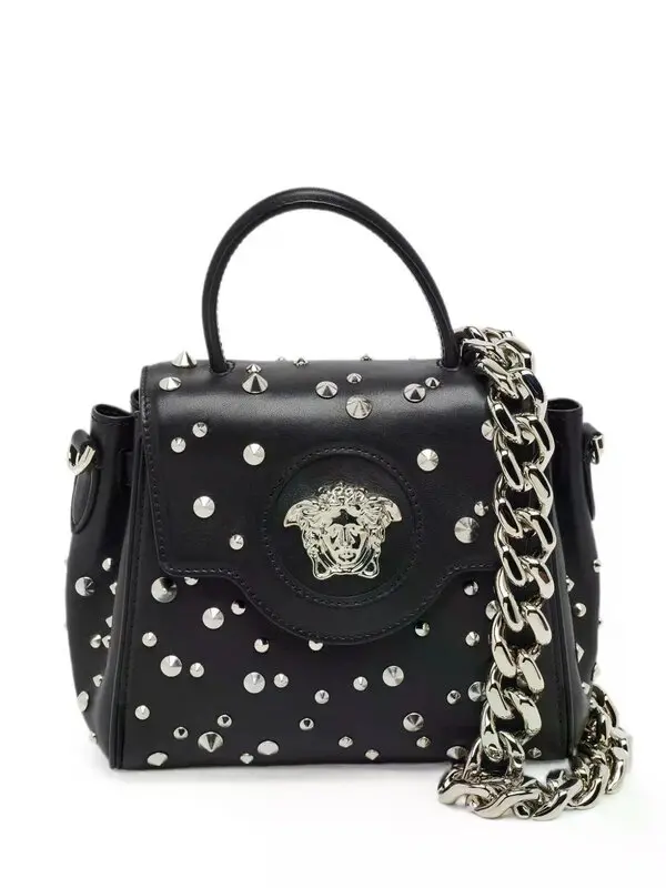 Versace La Medusa Studded Tote Bag