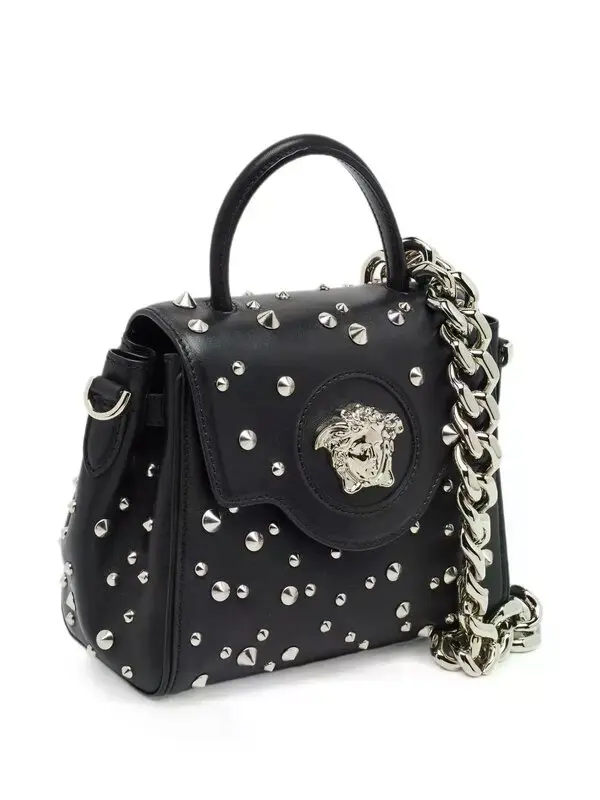 Versace La Medusa Studded Tote Bag