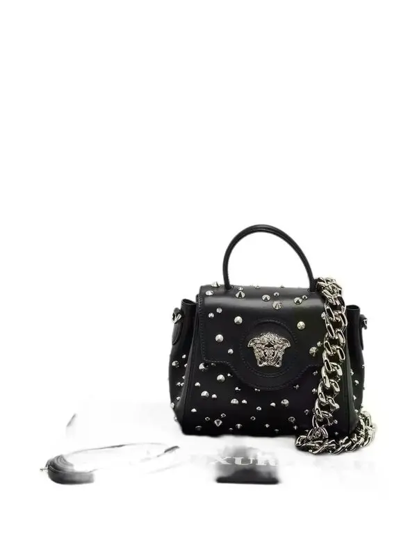 Versace La Medusa Studded Tote Bag