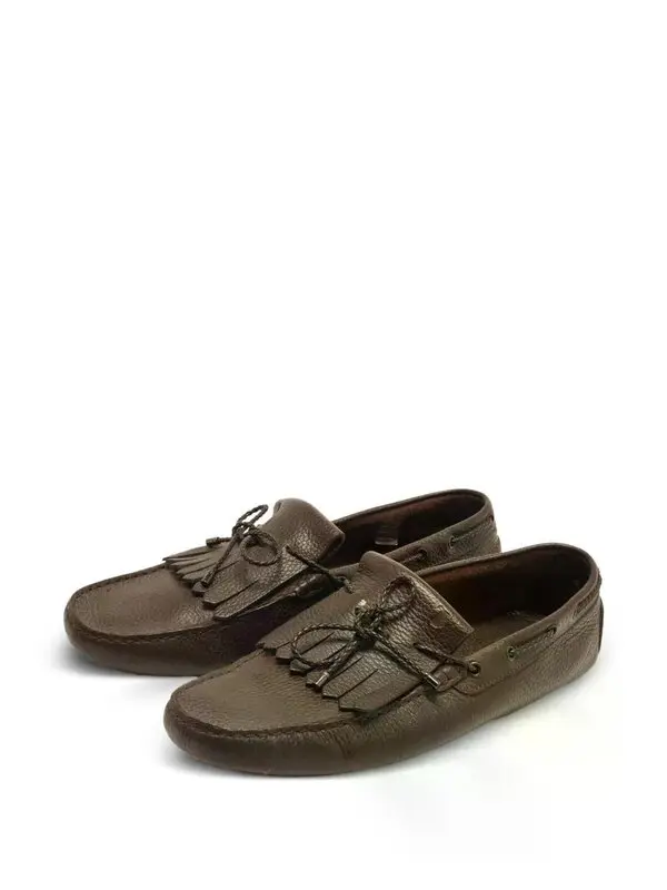 TOD'S Kiltie Fringe Loafers - Brown