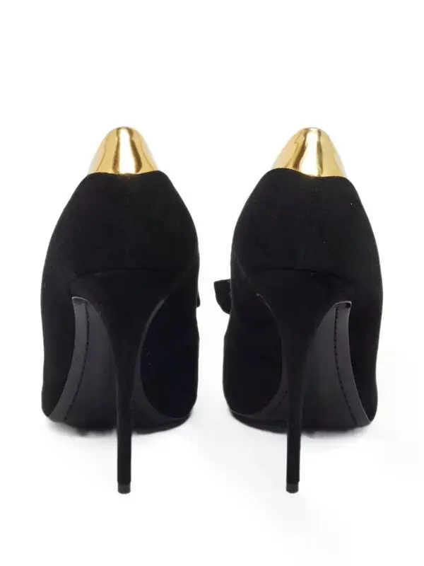GIUSEPPE ZANOTTI Suede Bow Stiletto Pumps