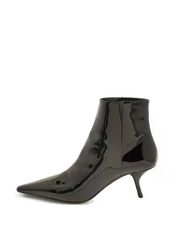 Prada Pointed-toe Slanted-heel Ankle Boots