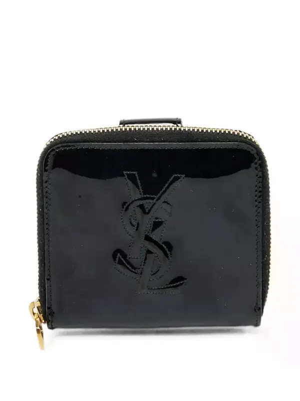 Saint Laurent 2013 Cassandre Patent Leather Coin Purse - Black