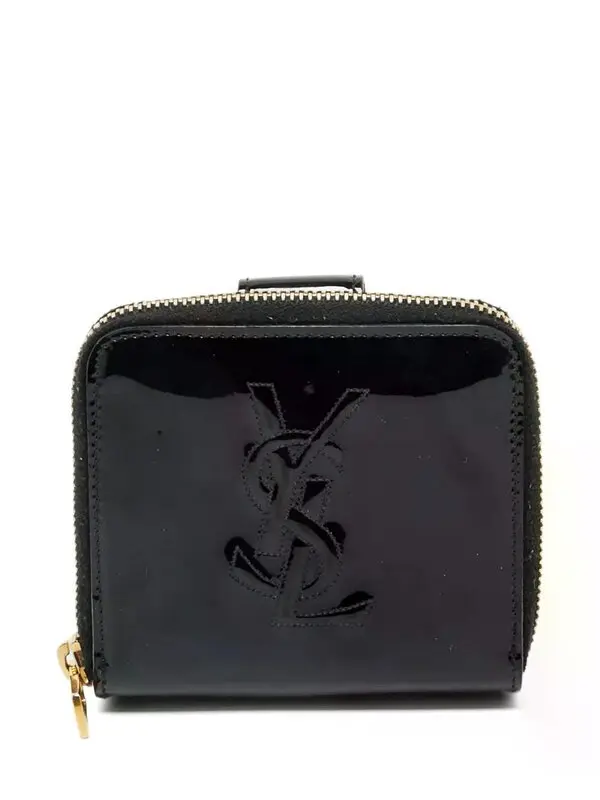 Saint Laurent 2013 Cassandre Patent Leather Coin Purse - Black