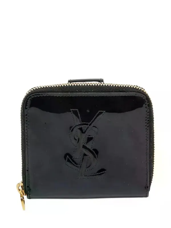 Saint Laurent 2013 Cassandre Patent Leather Coin Purse - Black