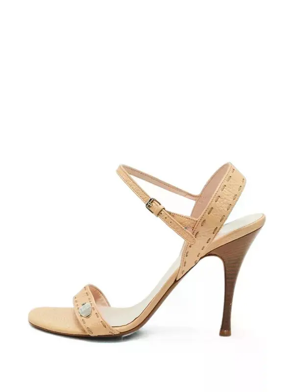 Fendi Selleria Ankle Strap High Heel Sandals