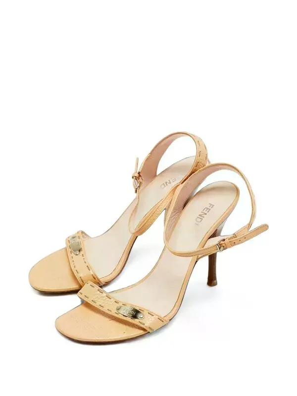 Fendi Selleria Ankle Strap High Heel Sandals