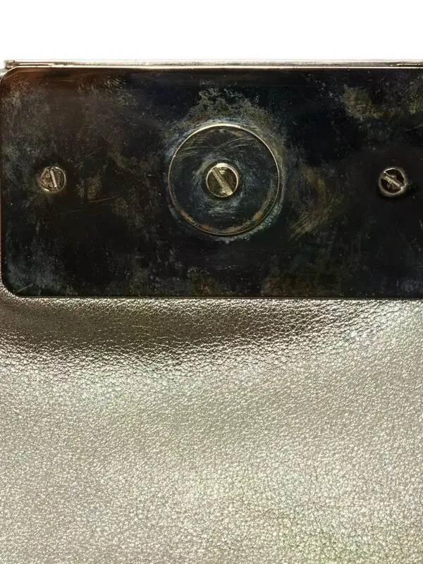 Carolina Herrera Monogram-pattern Metallic-effect Handbag
