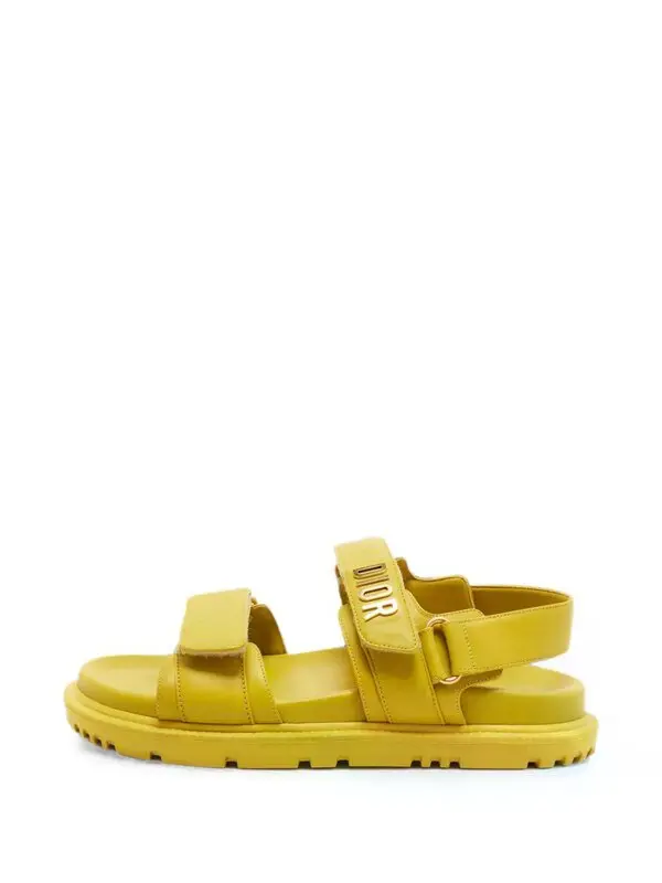 Dior Dioract Slingback Sandals - Yellow