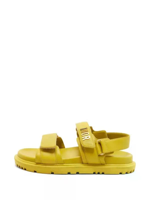 Dior Dioract Slingback Sandals - Yellow