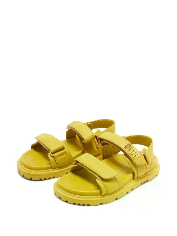 Dior Dioract Slingback Sandals - Yellow