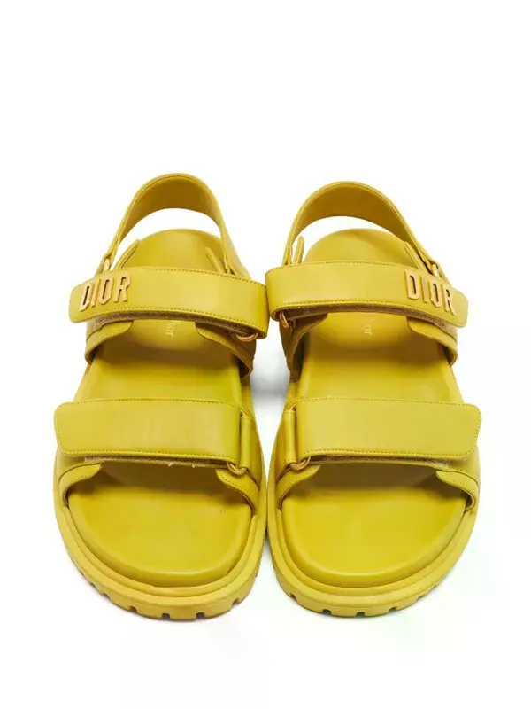 Dior Dioract Slingback Sandals - Yellow