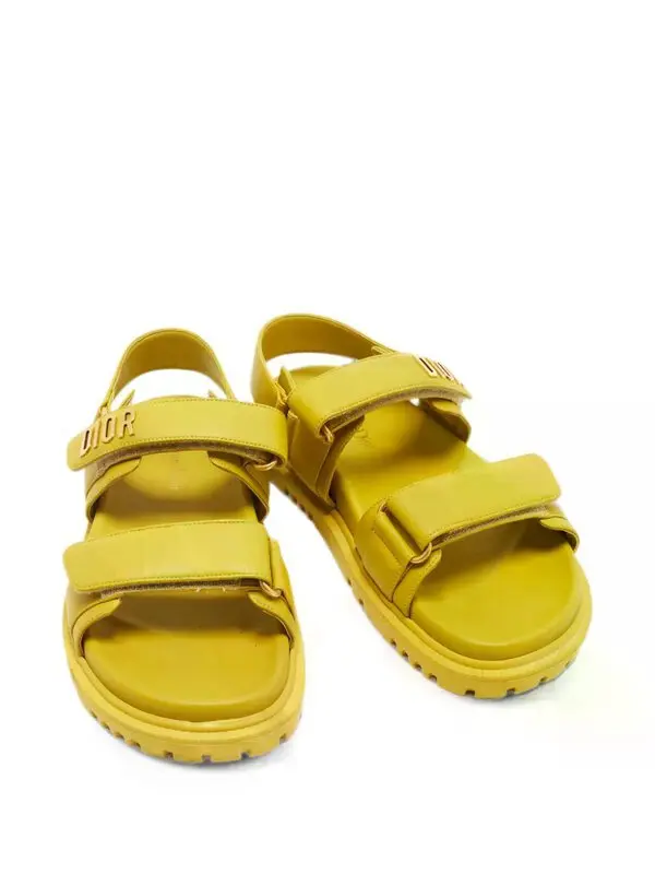 Dior Dioract Slingback Sandals - Yellow