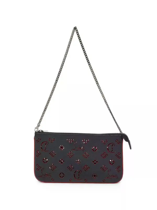 CHRISTIAN LOUBOUTIN Loubila Cutout Shoulder Bag - Black