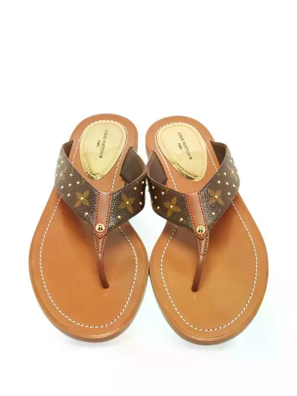 LOUIS VUITTON Sunny Studded Thong Sandals