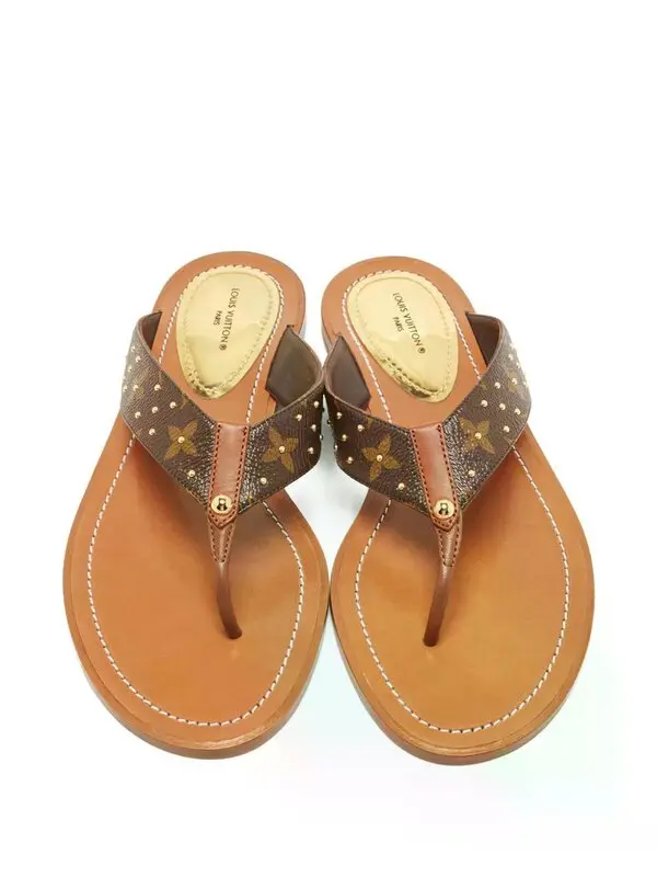 LOUIS VUITTON Sunny Studded Thong Sandals