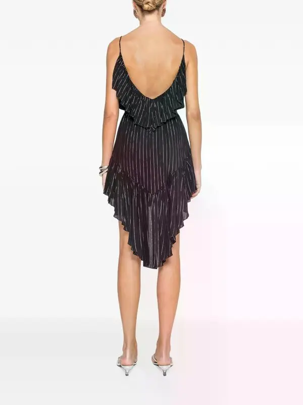 NISSA Ruffle-trim Viscose Mini Dress