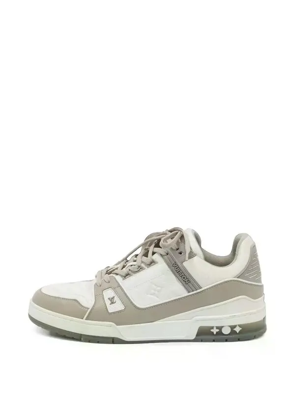 LOUIS VUITTON Leather Low-top Sneakers - White