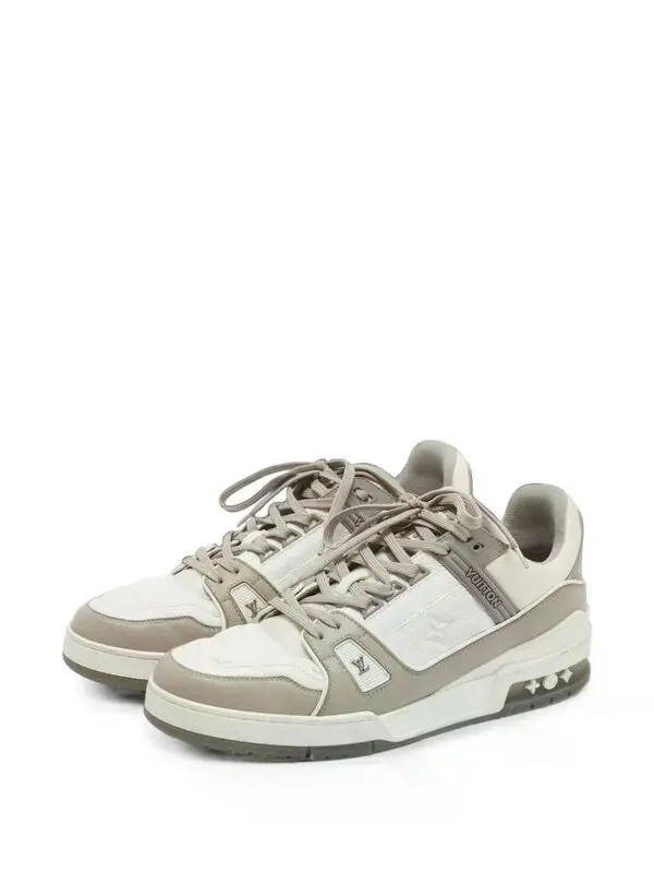 LOUIS VUITTON Leather Low-top Sneakers - White