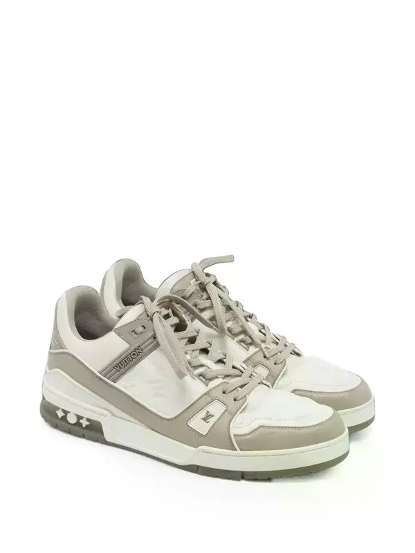 LOUIS VUITTON Leather Low-top Sneakers - White