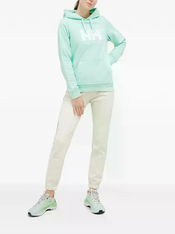Helly Hansen Logo Print Hoodie - Green
