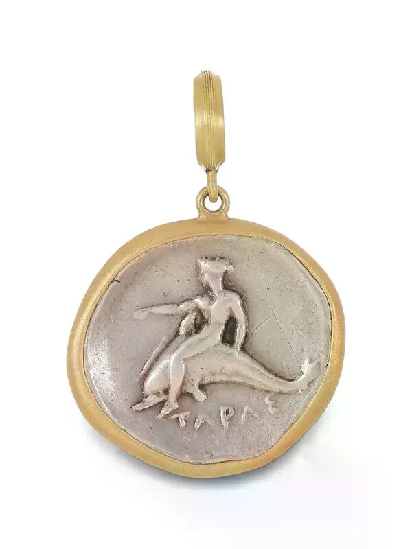 LEIGH MAXWELL 18k Yellow Dolphin Pendant Necklace - Gold