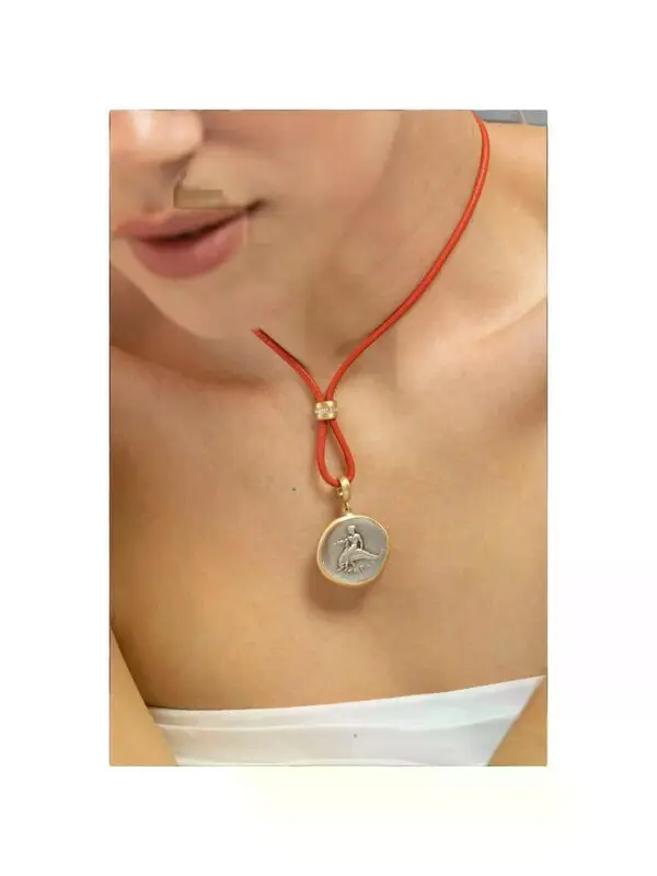 LEIGH MAXWELL 18k Yellow Dolphin Pendant Necklace