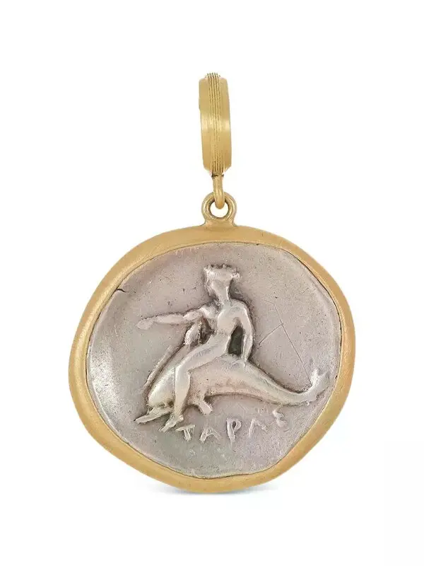 LEIGH MAXWELL 18k Yellow Dolphin Pendant Necklace - Gold