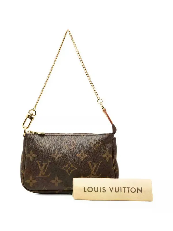 LOUIS VUITTON 2013 Monogram Mini Pochette Accessoires Handbag - Brown