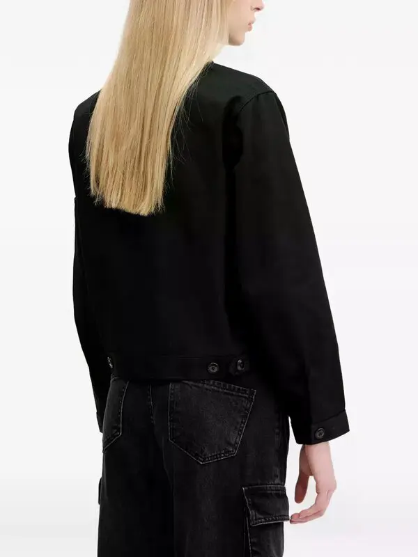 Dickies Zip Front Jacket With Pointed Collar