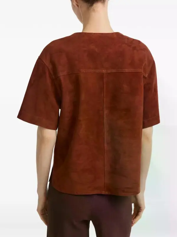 YVES SALOMON Double-sided V-neck Top