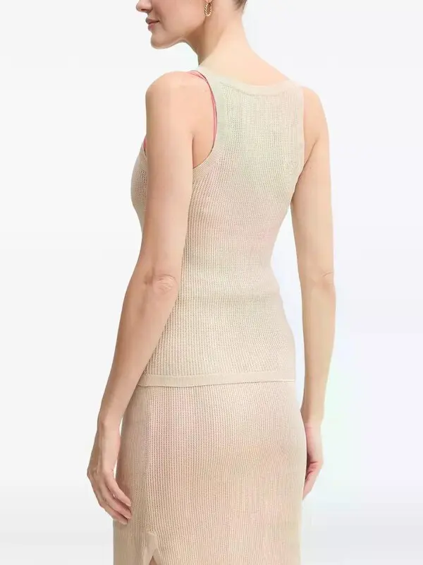 Dkny Ribbed-knit Sleeveless Top