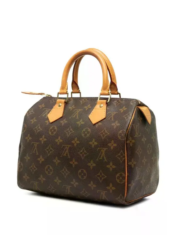 LOUIS VUITTON Monogram Speedy 25 Boston Bag - Brown