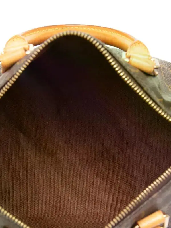 LOUIS VUITTON Monogram Speedy 25 Boston Bag - Brown
