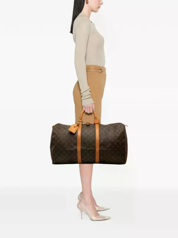 LOUIS VUITTON Monogram Keepall 55 Travel Bag