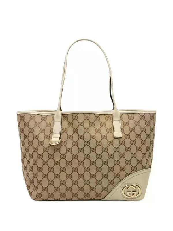 Gucci Gg Canvas Britt Tote Bag