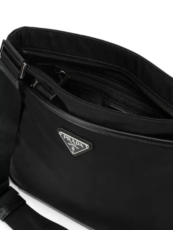 Prada Logo-plaque Shoulder Bag
