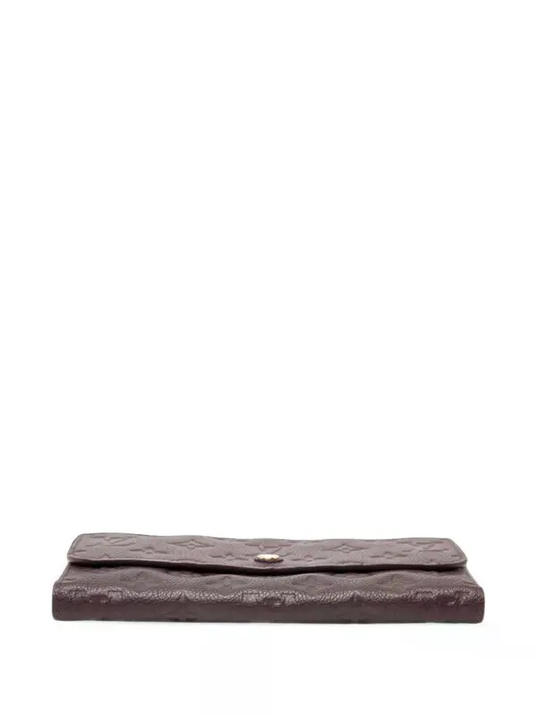 LOUIS VUITTON 2011 Monogram Empreinte Sarah Wallet Long Wallets - Purple