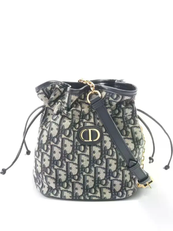 Dior 30 Montaigne Drawstring Bucket Bag - Blue