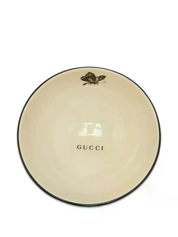 Gucci Butterfly Herbarium Porcelain Pet Bowl