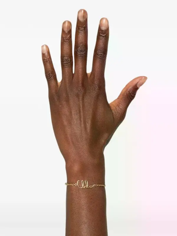 Chloé Logo Plaque Chain Bracelet