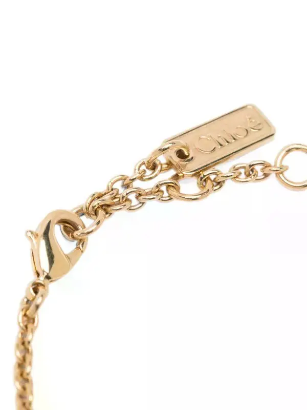 Chloé Logo Plaque Chain Bracelet