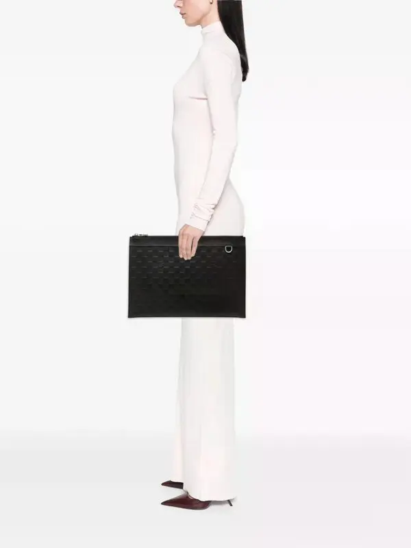 LOUIS VUITTON 2019 Damier Infini Pochette Discovery Gm Clutch Bag - Black