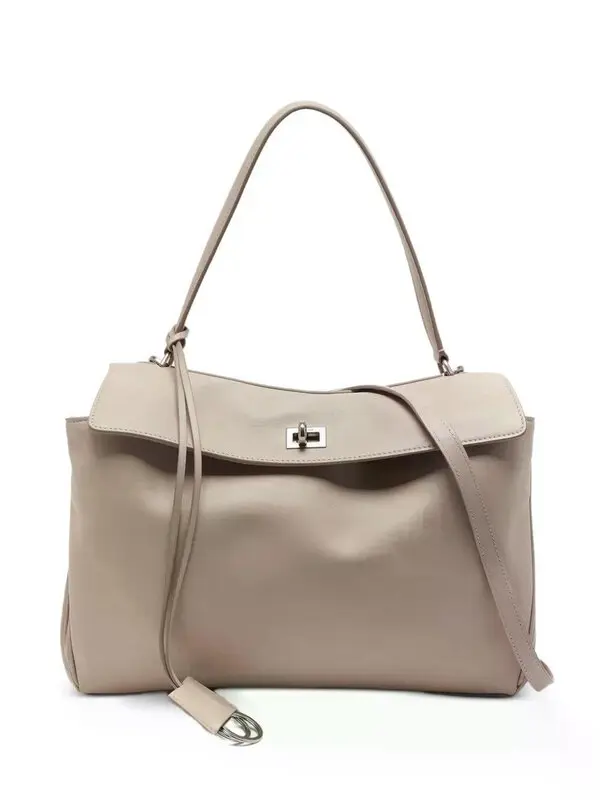 Balenciaga Rodeo Leather Top Handle Bag - Neutrals